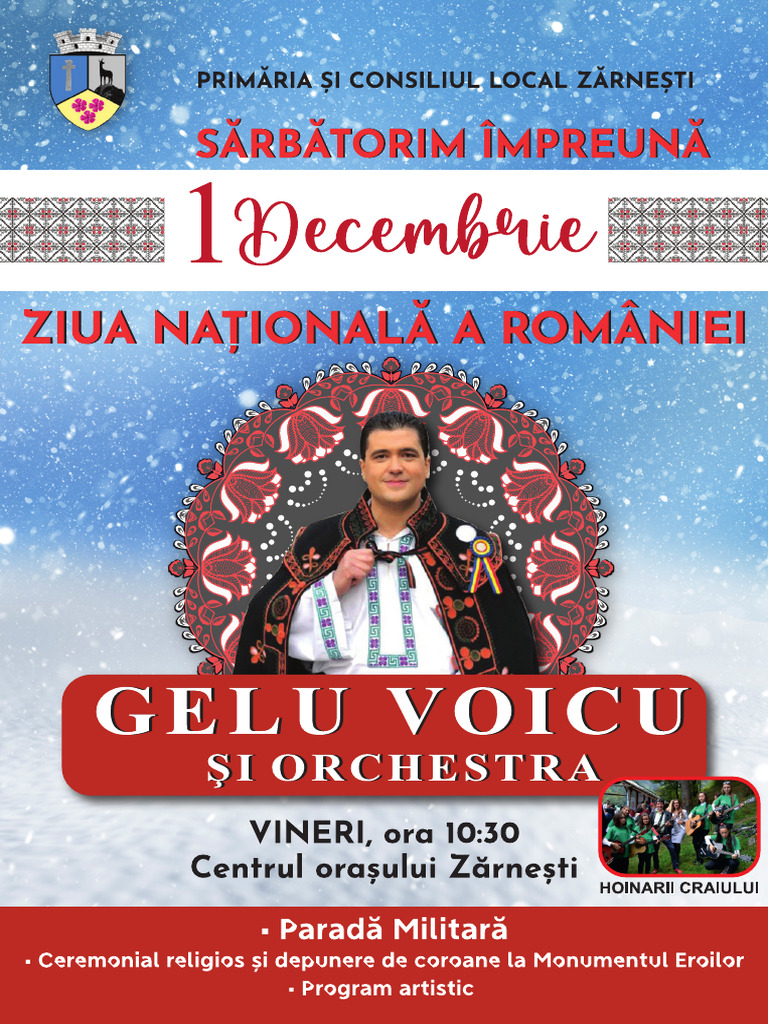 Afis A3 - Gelu Voicu 1 Decembrie - Hoinari | PDF