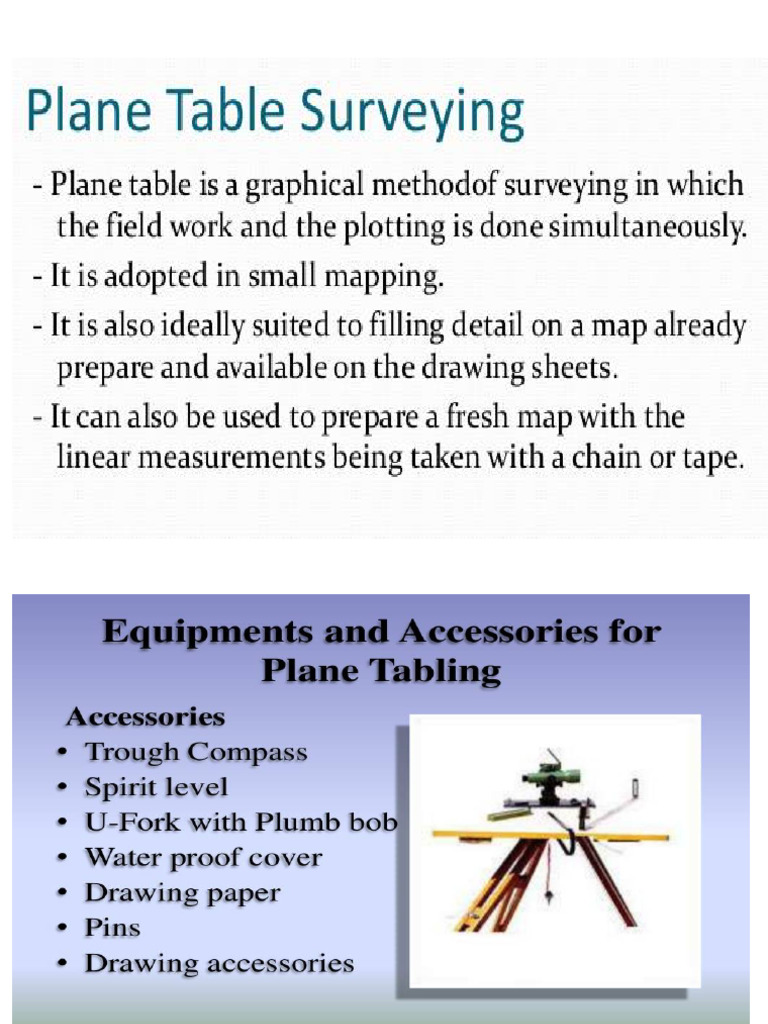 PPT 1 Plane Table | PDF