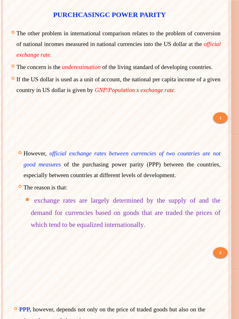 Chapter 1.2 - Purchcasingc Power Parity | PDF | Purchasing Power Parity | Financial Markets