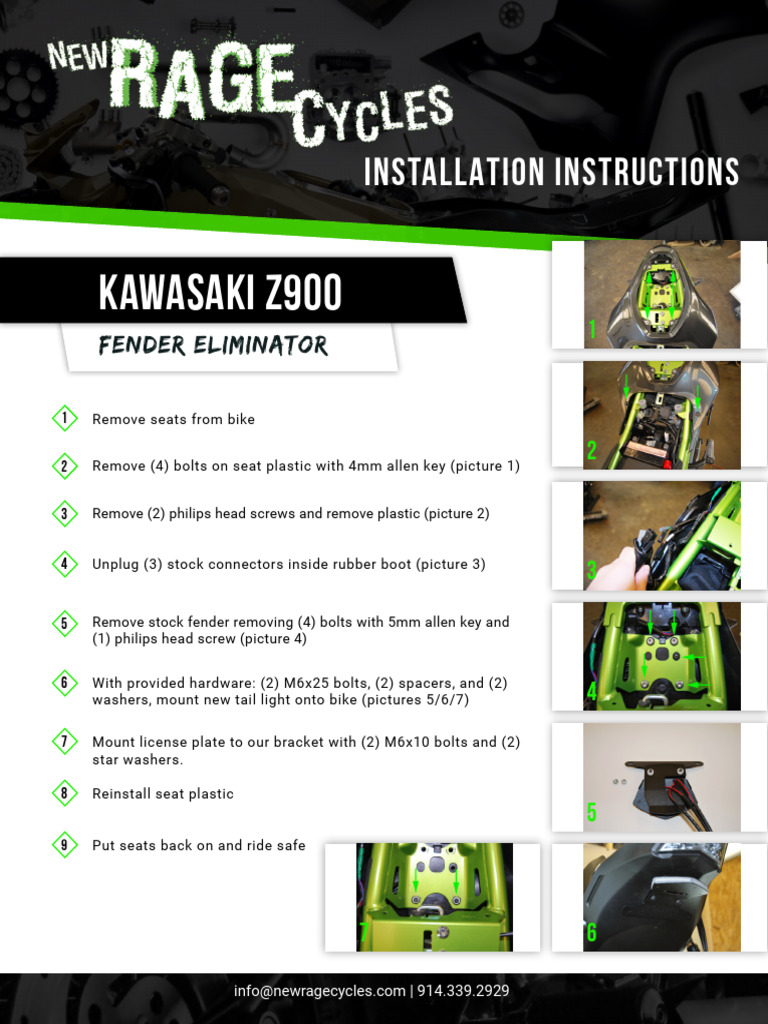 KawasakiZ900Fender Eliminator | PDF