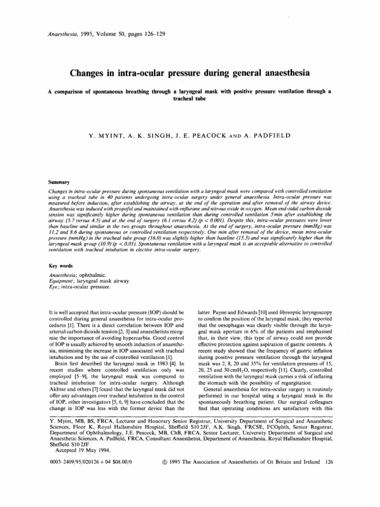 m-17 | PDF | Breathing | Anesthesia