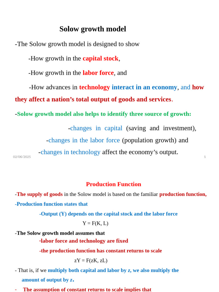 Chapter - 3 Neo Classical Growth Models | PDF | Economic Growth ...