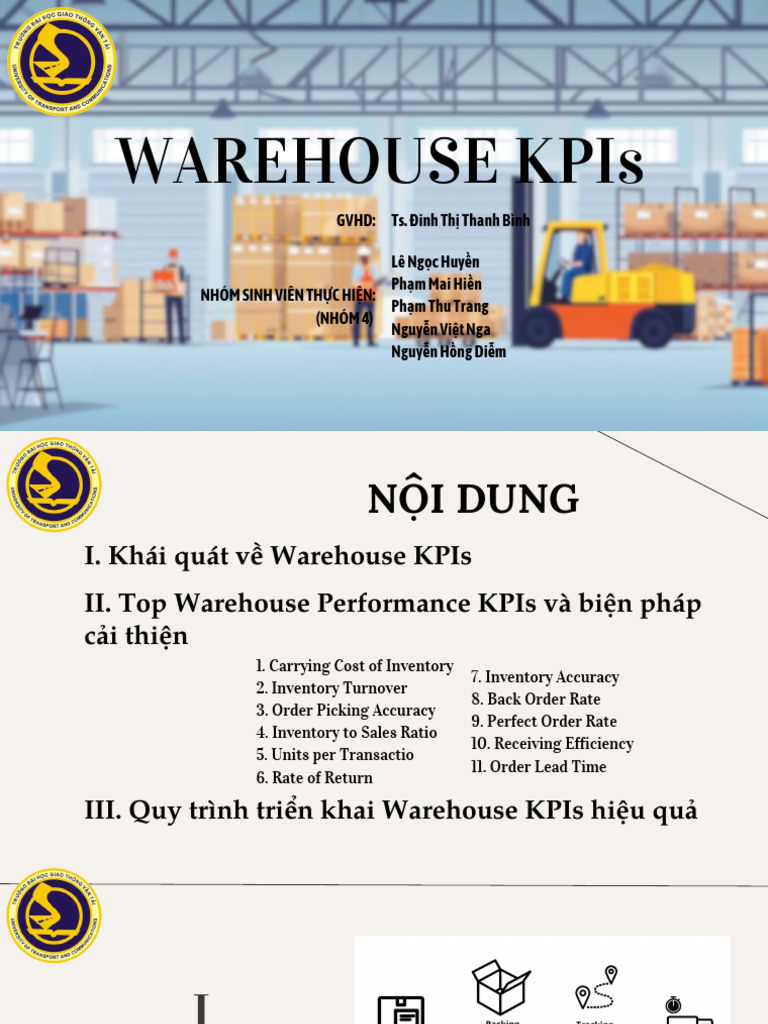 NHÓM 4 - Warehouse KPIs | PDF