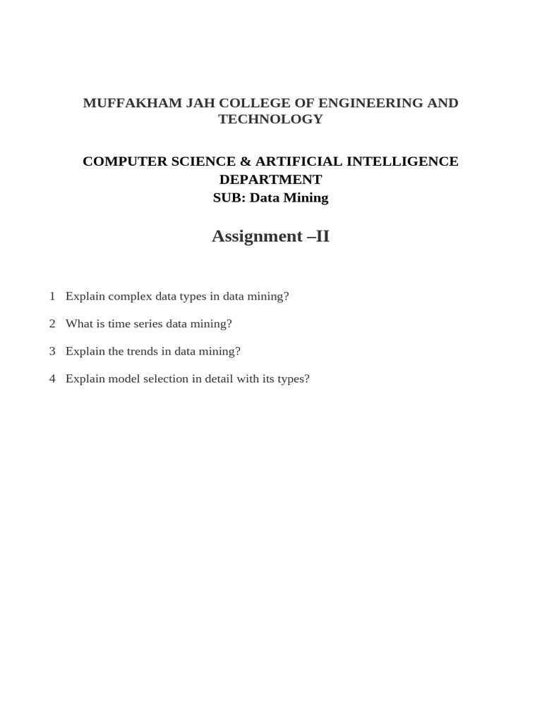 DM Assignmet II | PDF