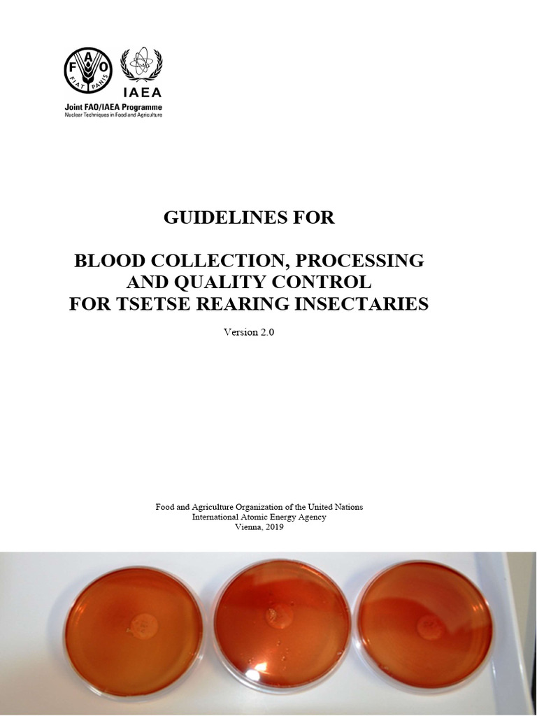 Tsetse Fly Blood Processing Guidelines | PDF | Sterilization ...
