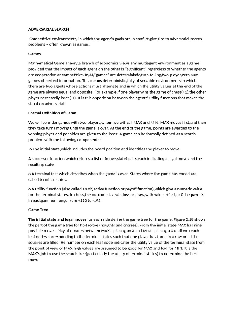 AI notes | PDF | Function (Mathematics) | Utility