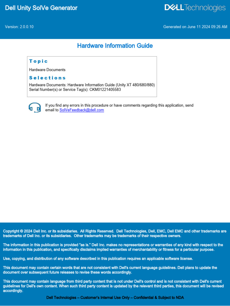 Dell Unity - Hardware Documents-Hardware Information Guide | PDF | Alternating Current | Solid ...