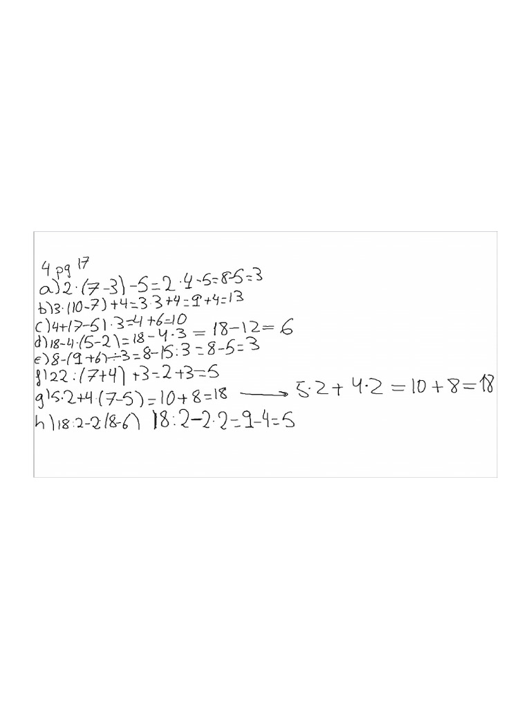 P19 Ej 3 Orden de Operaciones y Paréntesis | PDF