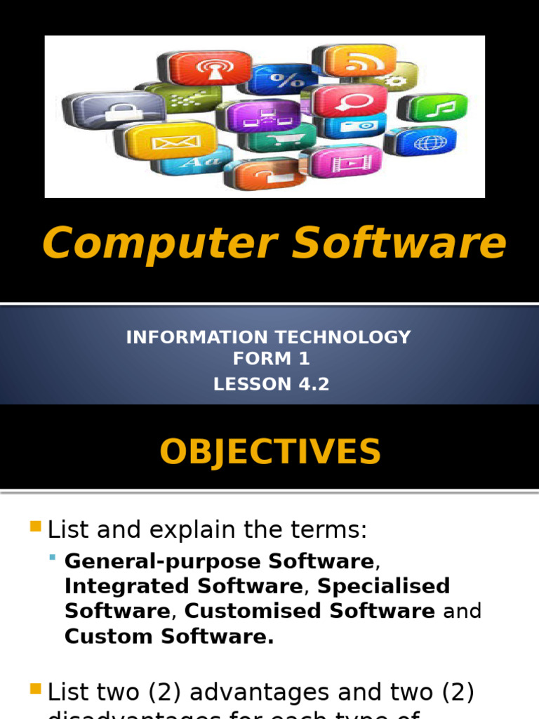 Types of Application Software Explained | PDF | Software | Application ...
