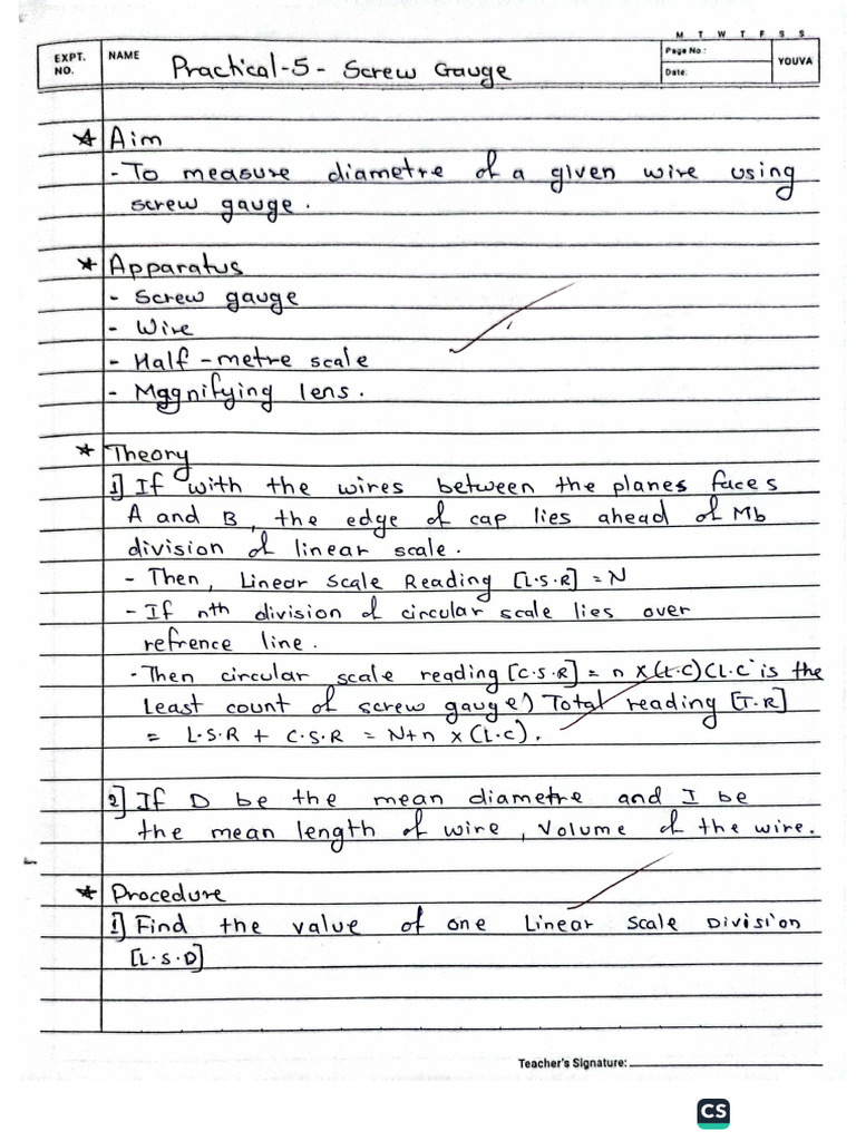 Physics Practical-5 | PDF