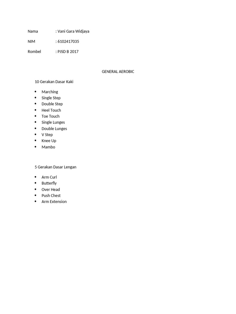 General Arobic Basic | PDF