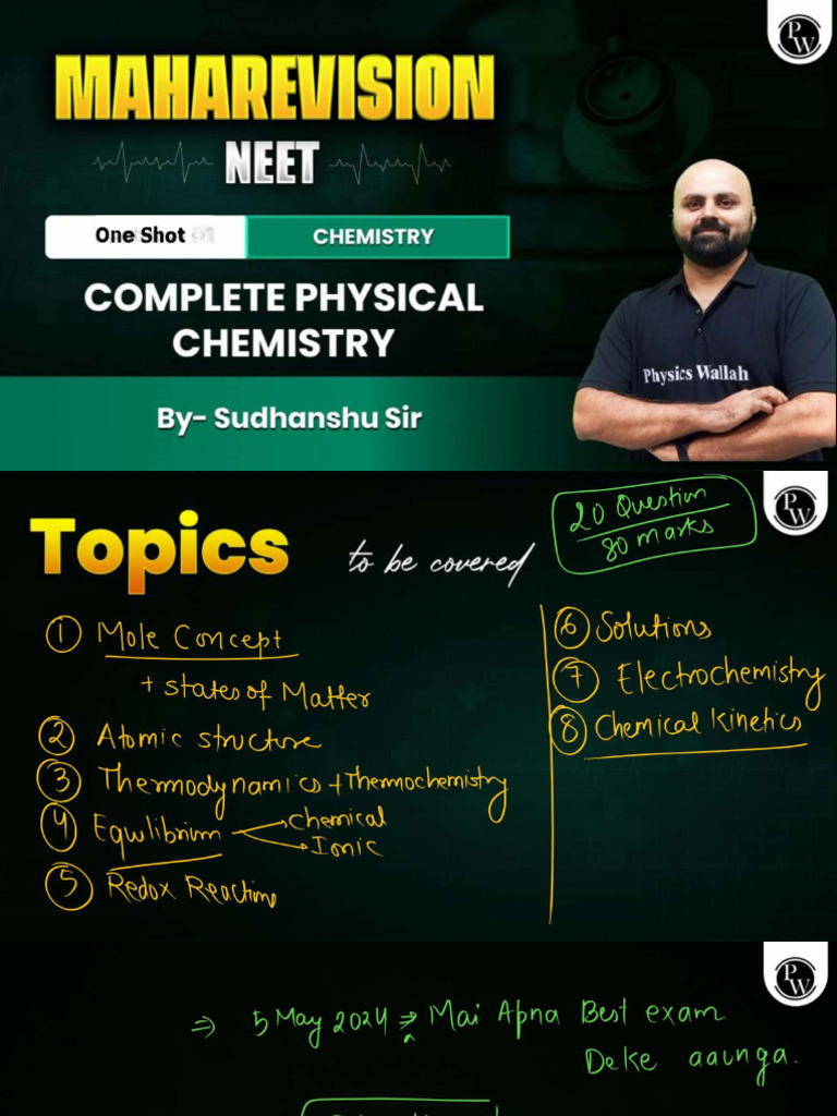 Complete Physical Chemistry Class Notes | PDF