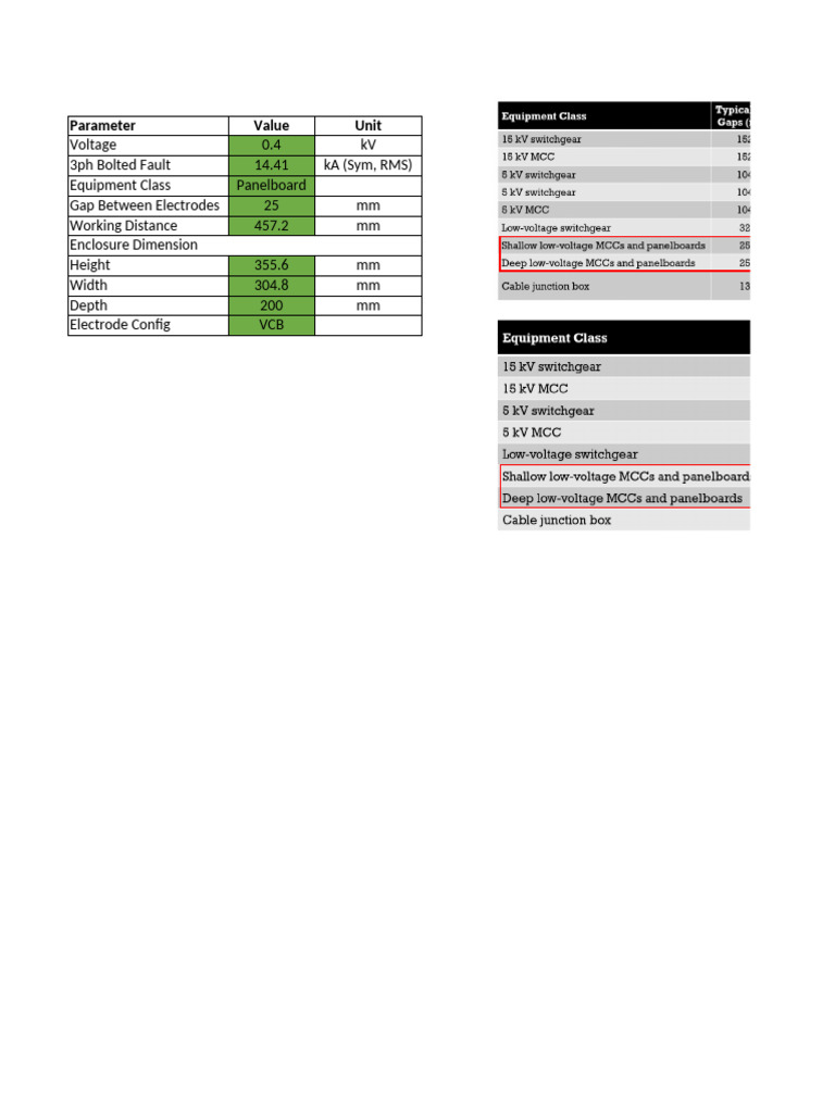 Arc Flash Distance Calculation Guide | PDF | Electricity | Electrical ...