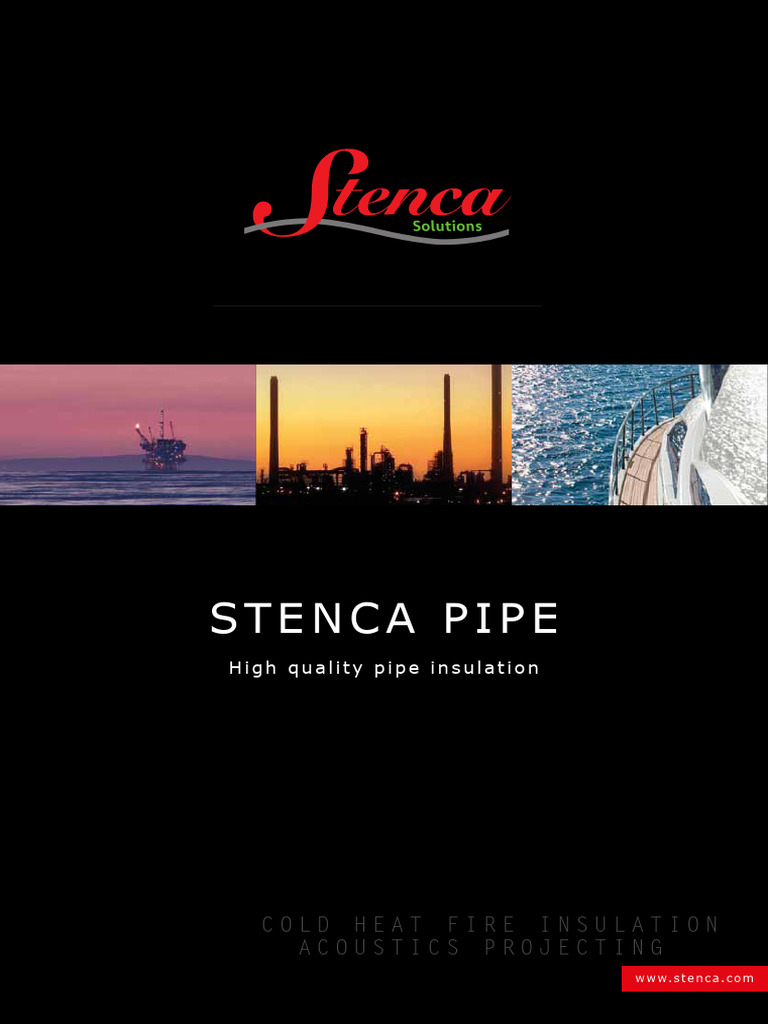 Stenca Pipe Insulation Solutions | PDF | Pipe (Fluid Conveyance ...