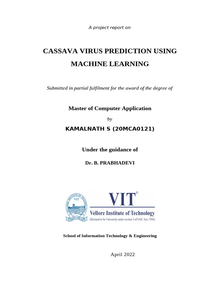 Cassava Output file | PDF | Machine Learning | Applied Mathematics