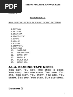 Module 1, Machine Shorthand | PDF | Shorthand | Computer Keyboard