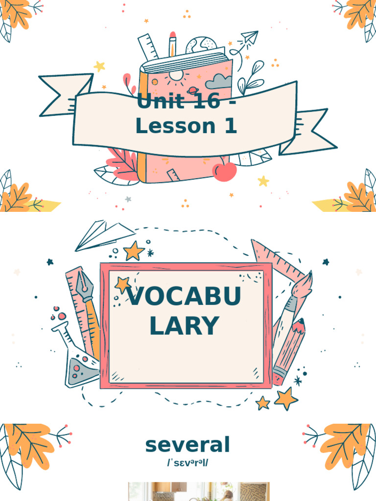 Unit 16 - Lesson 1 | PDF