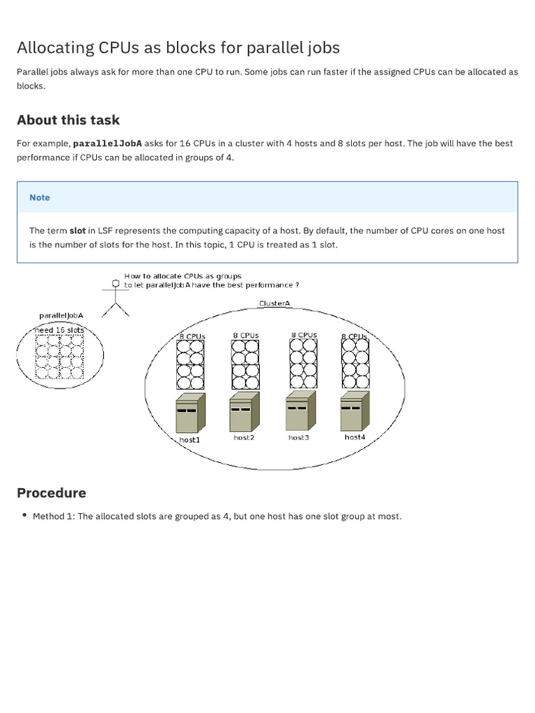 Allocating Cpu Block Parallel Jobs | PDF