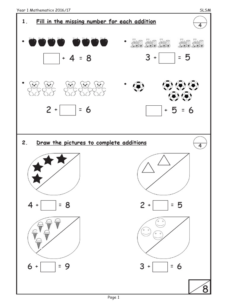 Year 1 Maths 1 | PDF