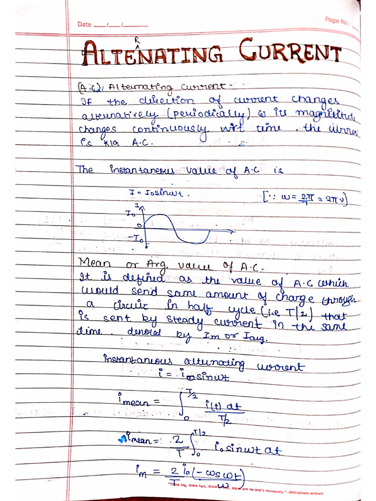 Alternating current | PDF
