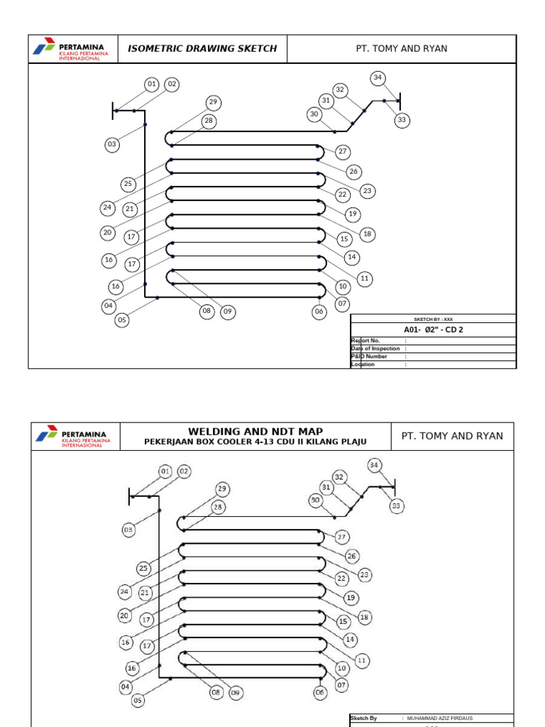 Welding & NDT Map for Box Cooler | PDF | Welding | Construction