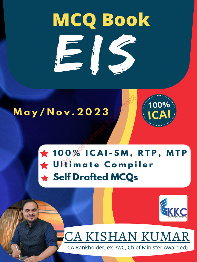 EIS MCQ Book - May and Nov 23 - Md. Aadil Rahman 6204277088 | PDF ...
