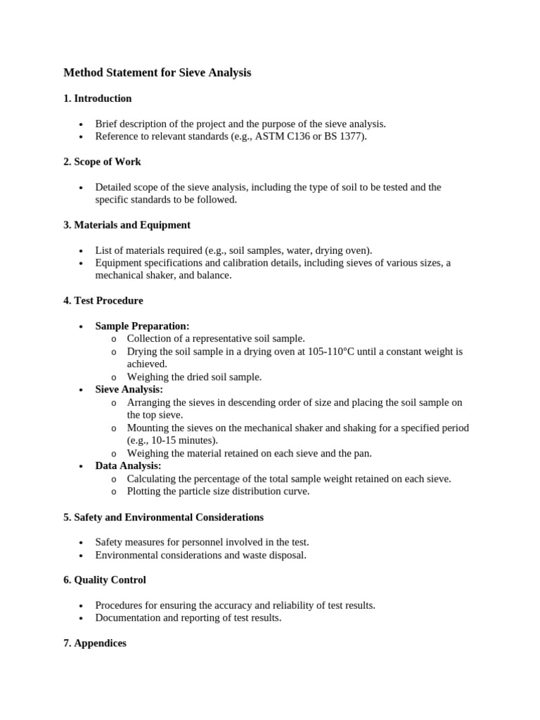 Sieve Analysis Method Guide | PDF
