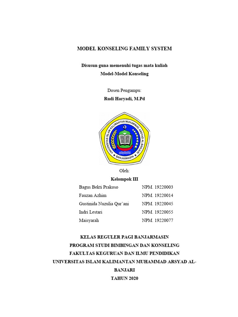 Model Konseling Family System | PDF
