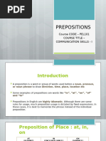 Prepositions | PDF