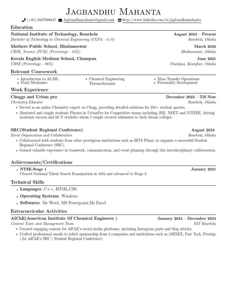 Jake S Resume Anonymous 8 | PDF