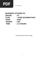 Grade 10 Business Studies Test 2023 | PDF | Credit | Finance & Money ...