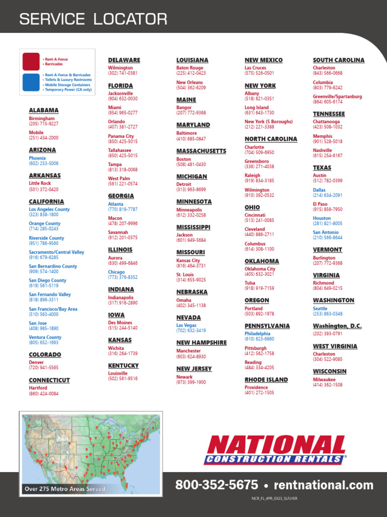 NCR Media Brochures NCR Service Locator | PDF | Bathroom