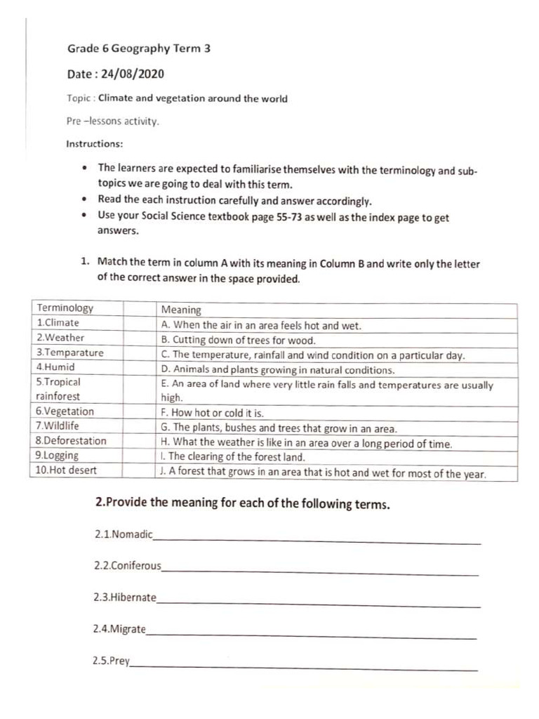 Social Science Grade 6 | PDF