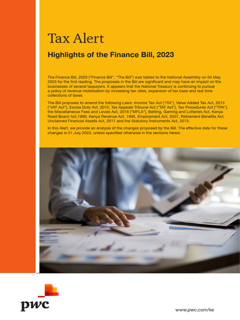 tax-alert-highlights-of-finance-bill-2023 | PDF | Taxes | Expense