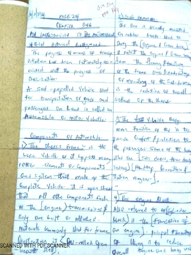 MEE 204 Compile Note and Past Question Solved by Joe Boy EEE Rep | PDF