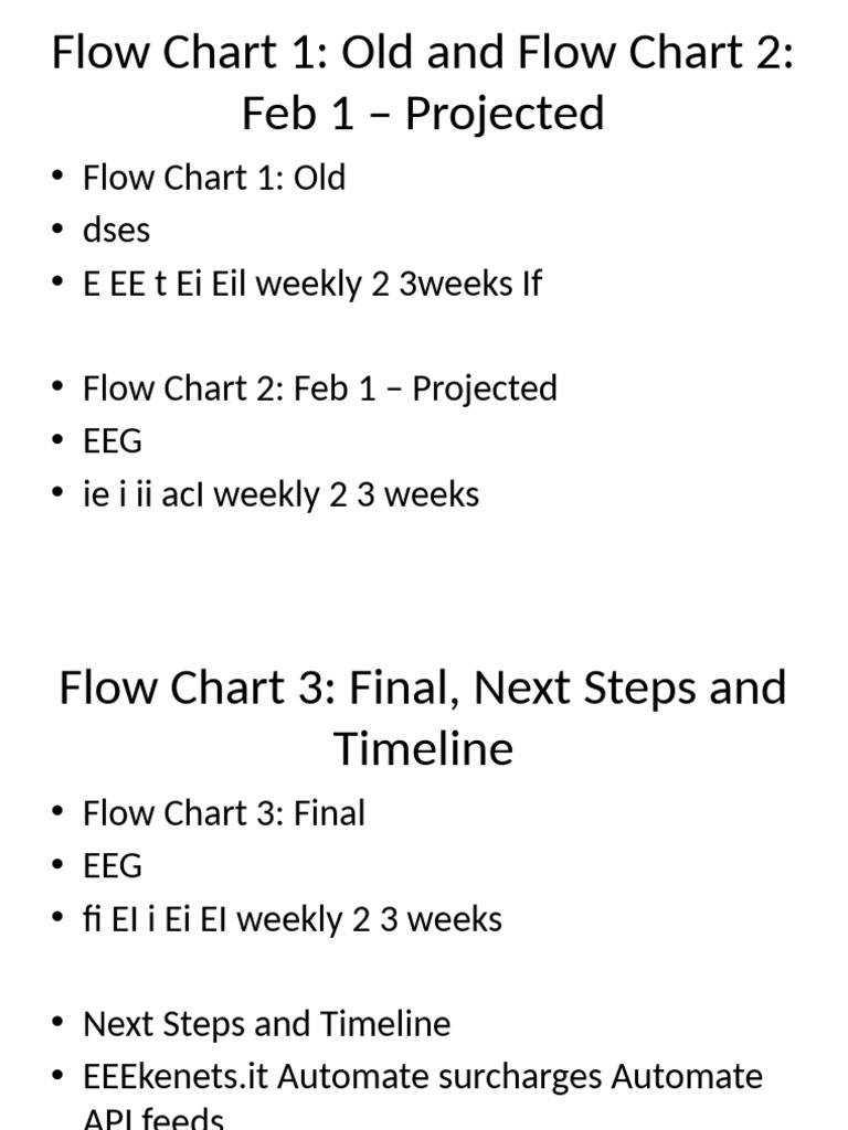 Project Timeline and Flow Charts Overview | PDF