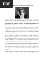 Marie Curie's Life and Achievements | PDF | Marie Curie | Nuclear Chemistry