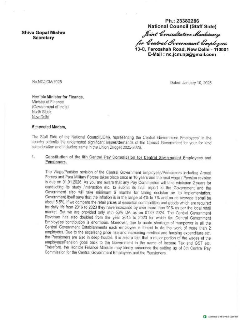 NC JCM Letter to Hon F M | PDF