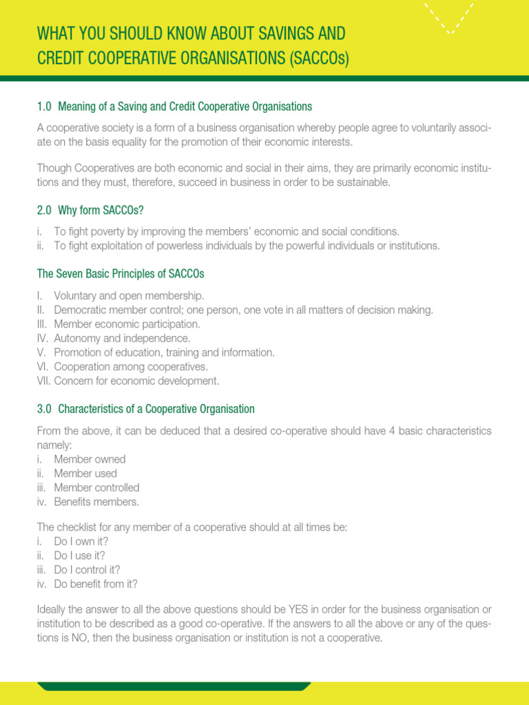 What You Should Know About SACCOs-RFSP | PDF | Cooperative | Economies