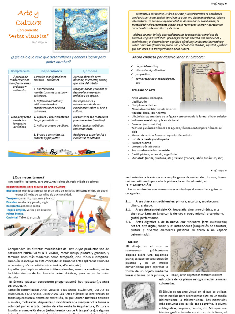 2 Separata Artes Visuales | PDF | Color | Verde
