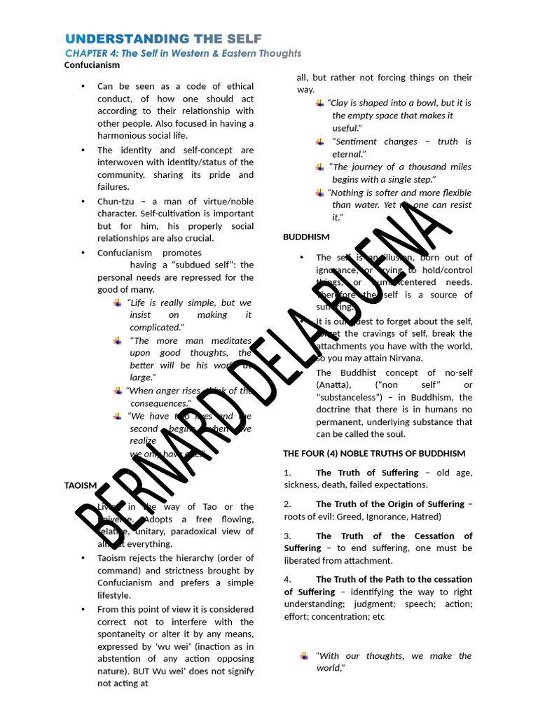 CHAPTER-4-UTS | PDF | Self | Tao