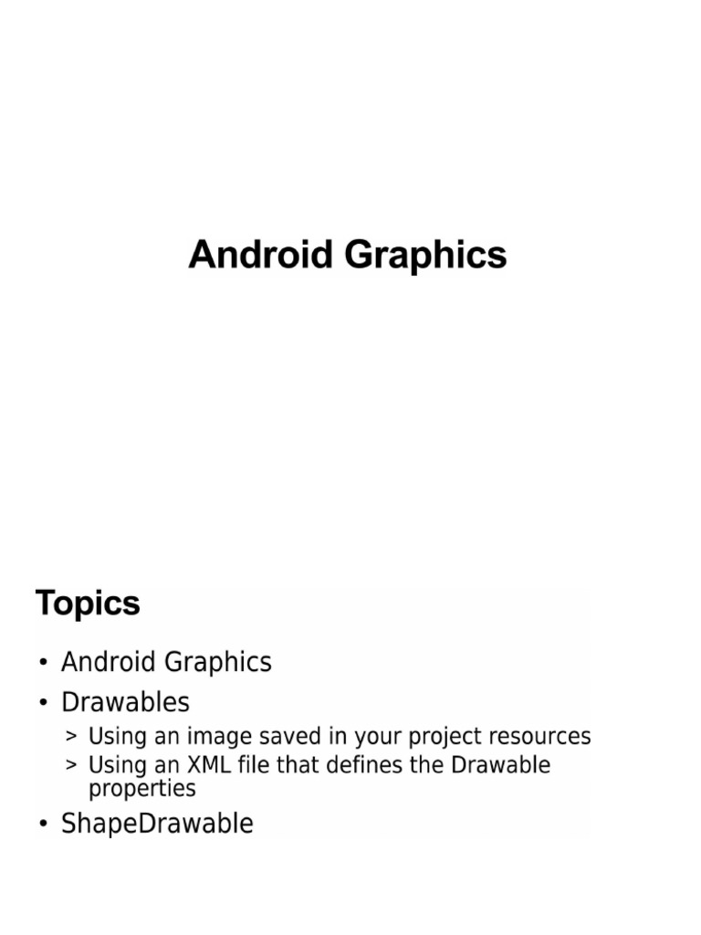 Android Graphics | PDF