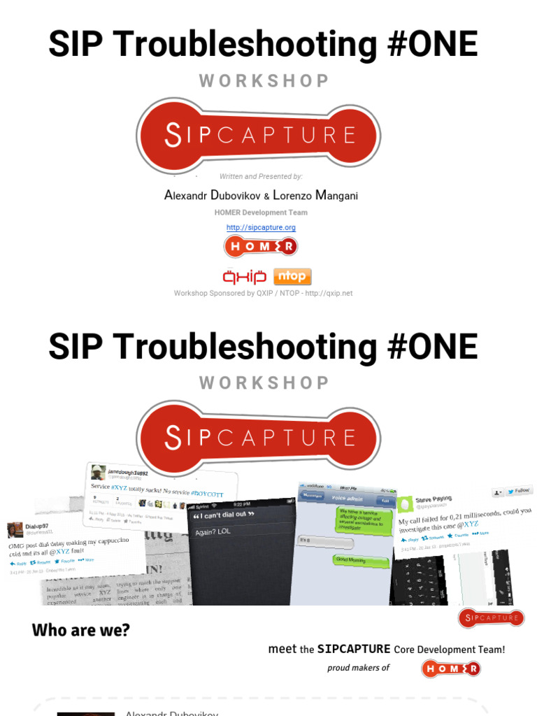 W04 Lorenzo - Mangani SIP Troubleshooting | PDF | Session Initiation Protocol | Transport Layer ...