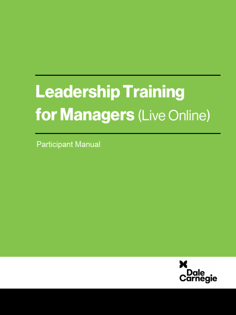 Leadership Training For Managers | PDF | Leadership | Thought