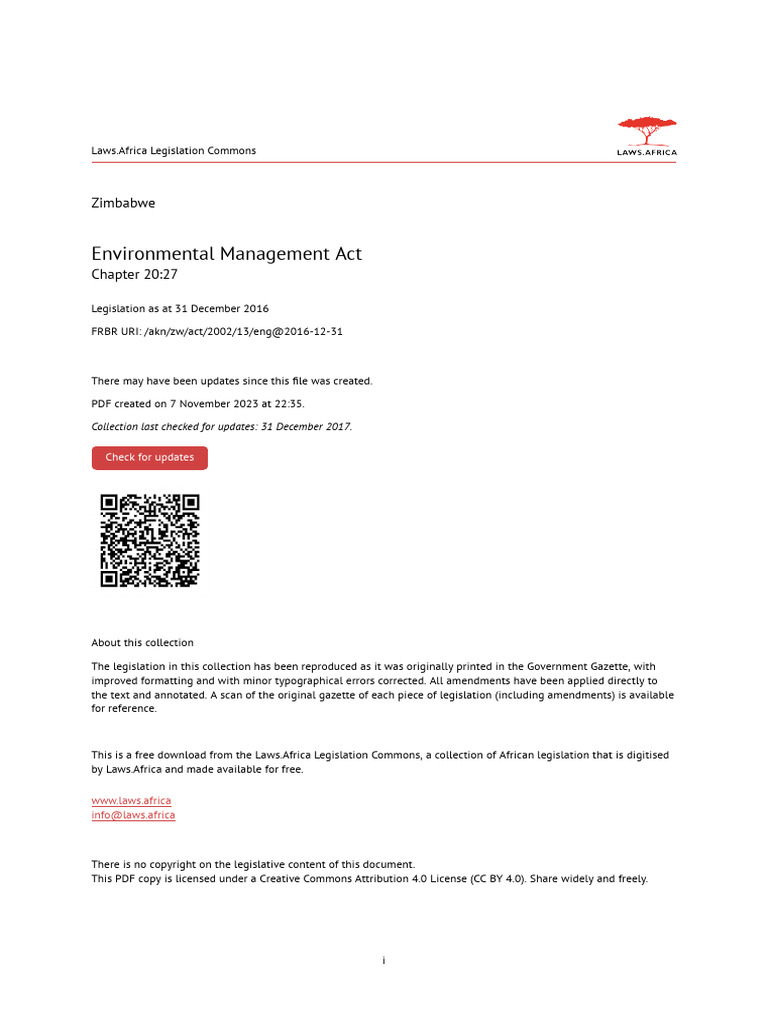 Environmental Management Act | PDF | Sustainability | Natural Environment