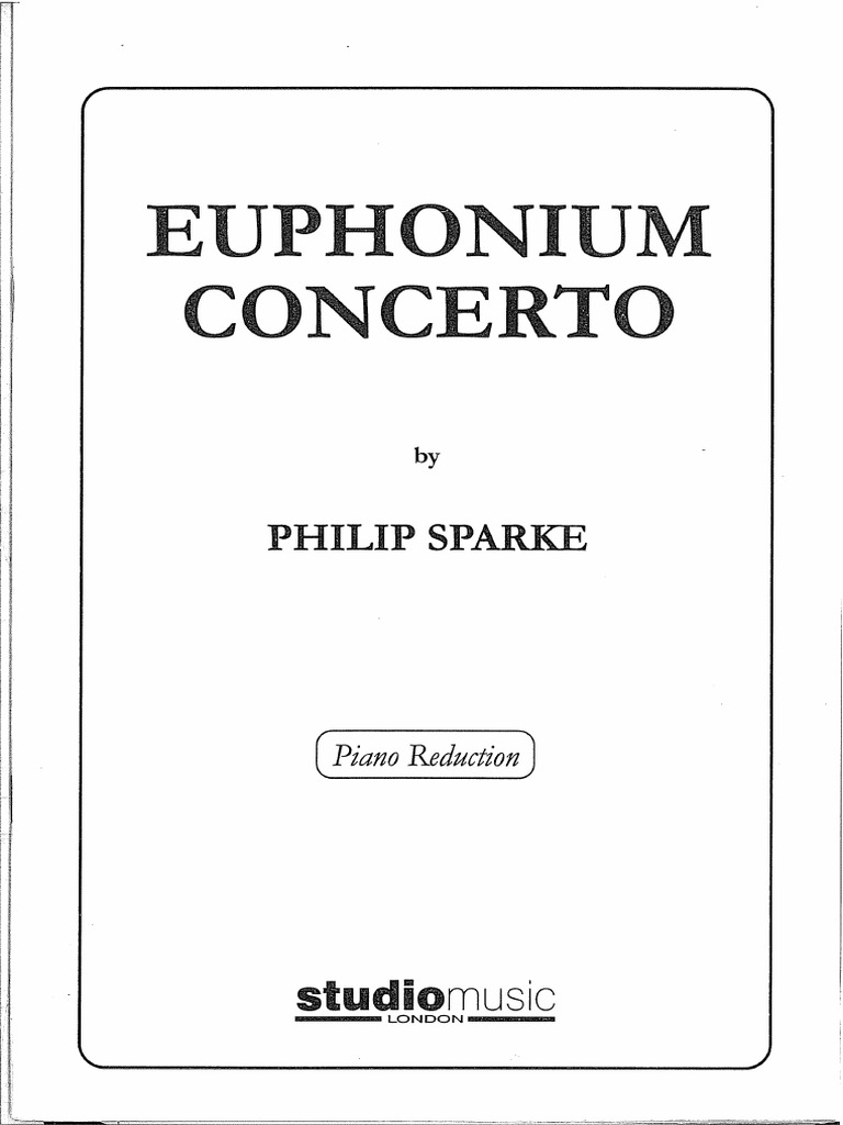 Euphonium Concerto-Philip Sparke | PDF