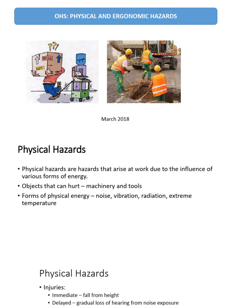 4-Ohs Physical and Ergonomic Hazards | PDF | Hyperthermia