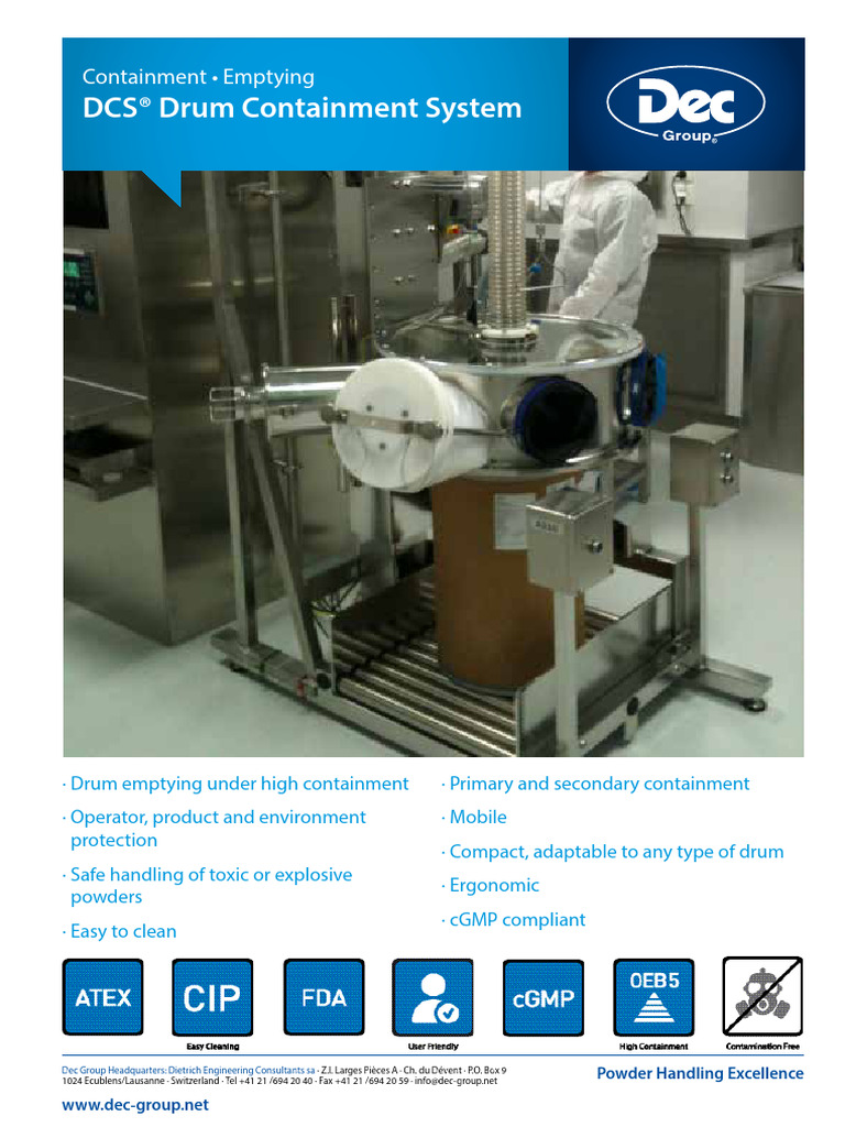 DCS Drum Containment System | PDF