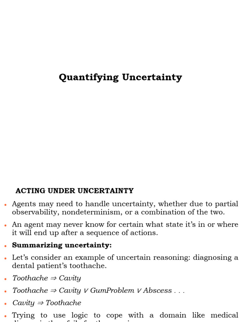 M05_01 Quantifying Uncertainty | PDF | Random Variable | Probability