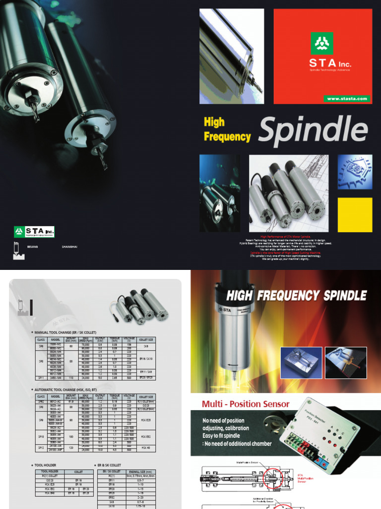 spindle | PDF | Bearing (Mechanical) | Electric Motor